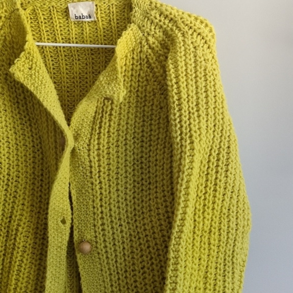 Babaa | Sweaters | Babaa Wool Cardigan No 5 In Acacia | Poshmark